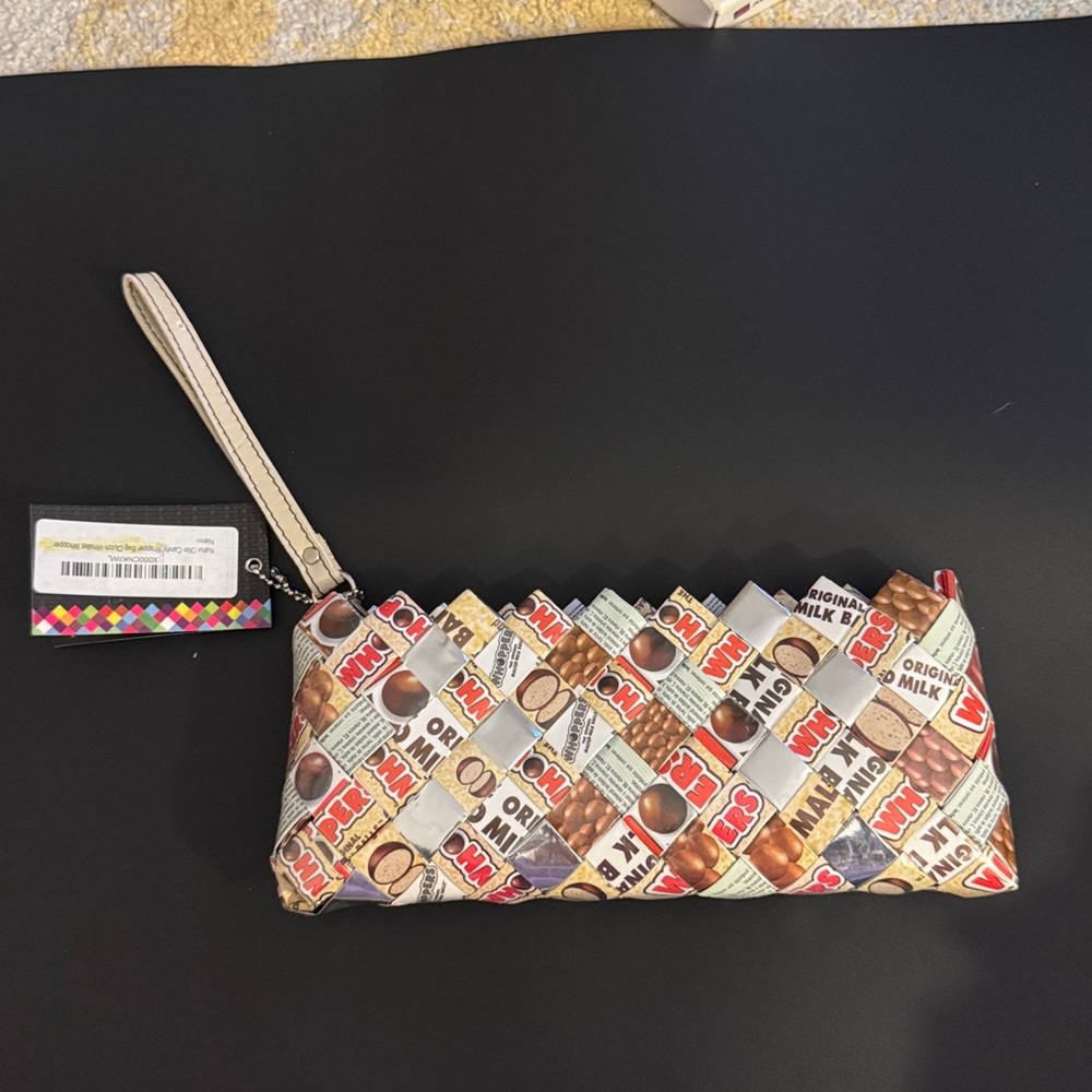 New Nahui Ollin Whoppers Candy Wrapper Clutch - Gem
